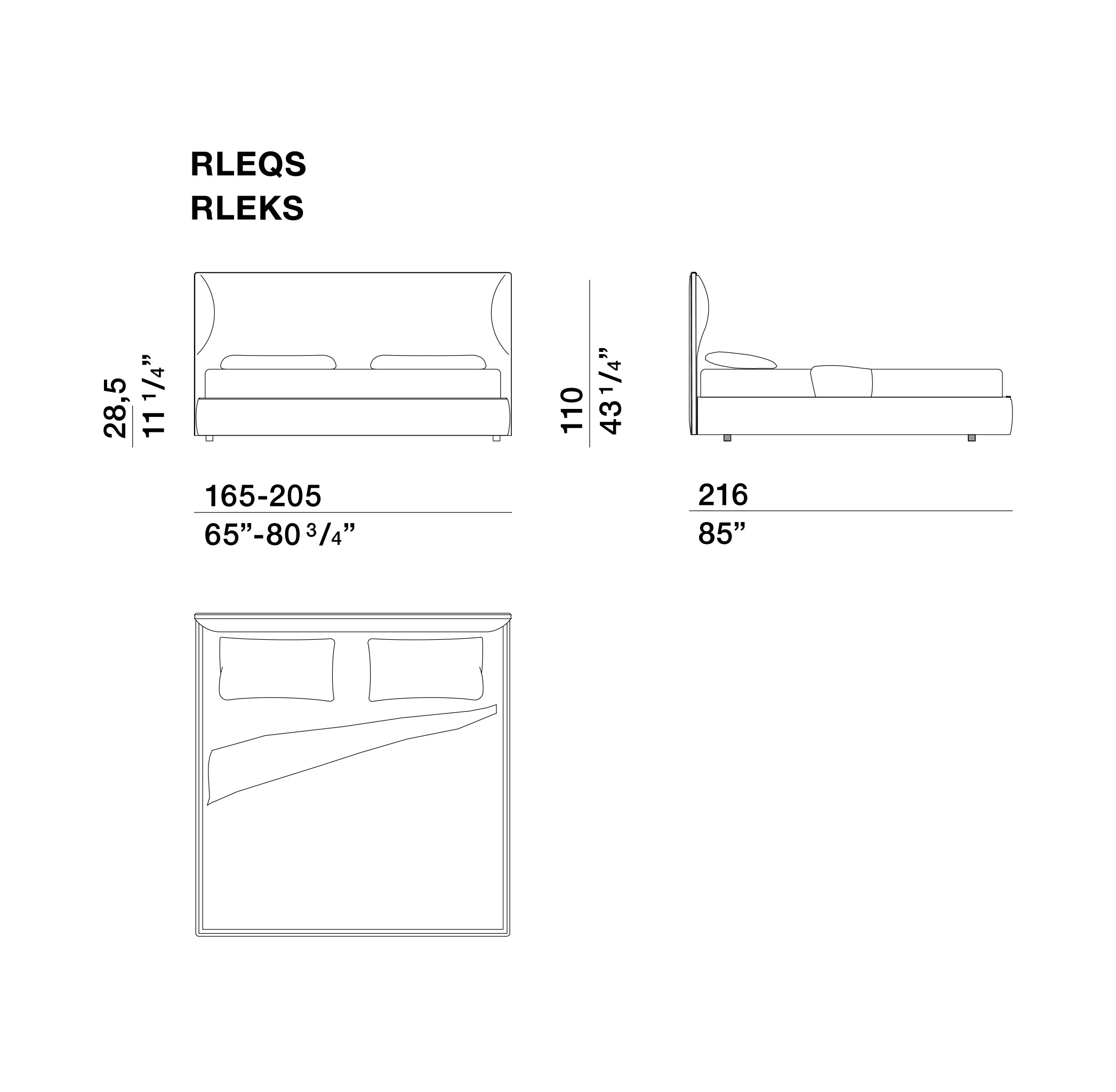 Made in Italy King Size Bed in creamy canvas | Ribbon | Molteni&C ...